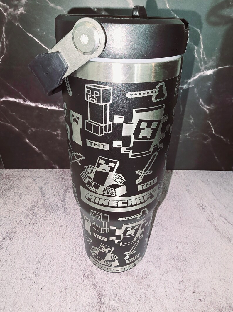 Minecraft Engraved Full Wrap Design 30/40oz Tumbler, Digital Download ...
