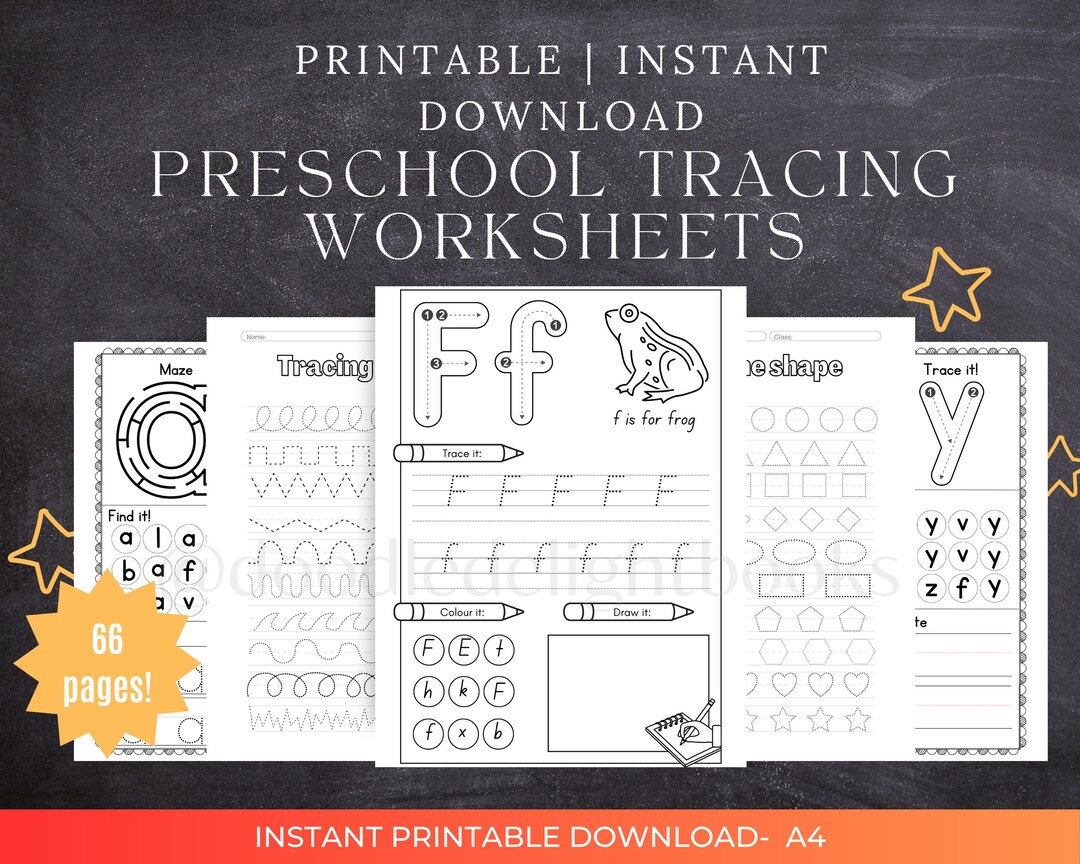 66 ABC Tracing Worksheets, Letter Tracing, ABC Books - Fun and ...