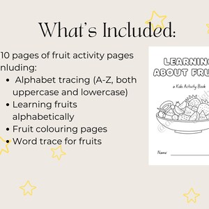 Fruit Activity Pages, Fruit Coloring Pages, Fruit Activity Book for ...