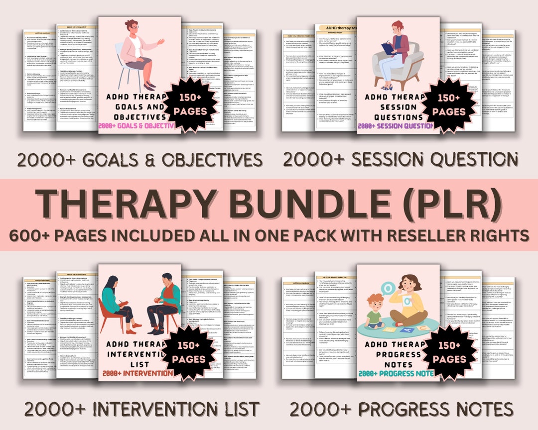 Mega Bundle: Plr All Therapy Interventions, Counseling Interventions ...