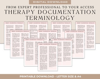 Therapy Progress Notes Cheat Sheet Bundle SMART Goals Treatment Plan ...