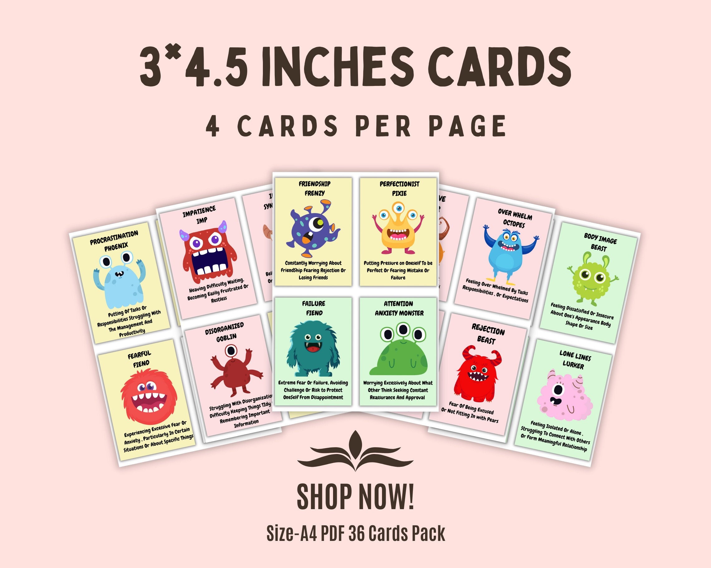 Thought Monsters Thinking Trap Cards for Kids and Children | Children's ...