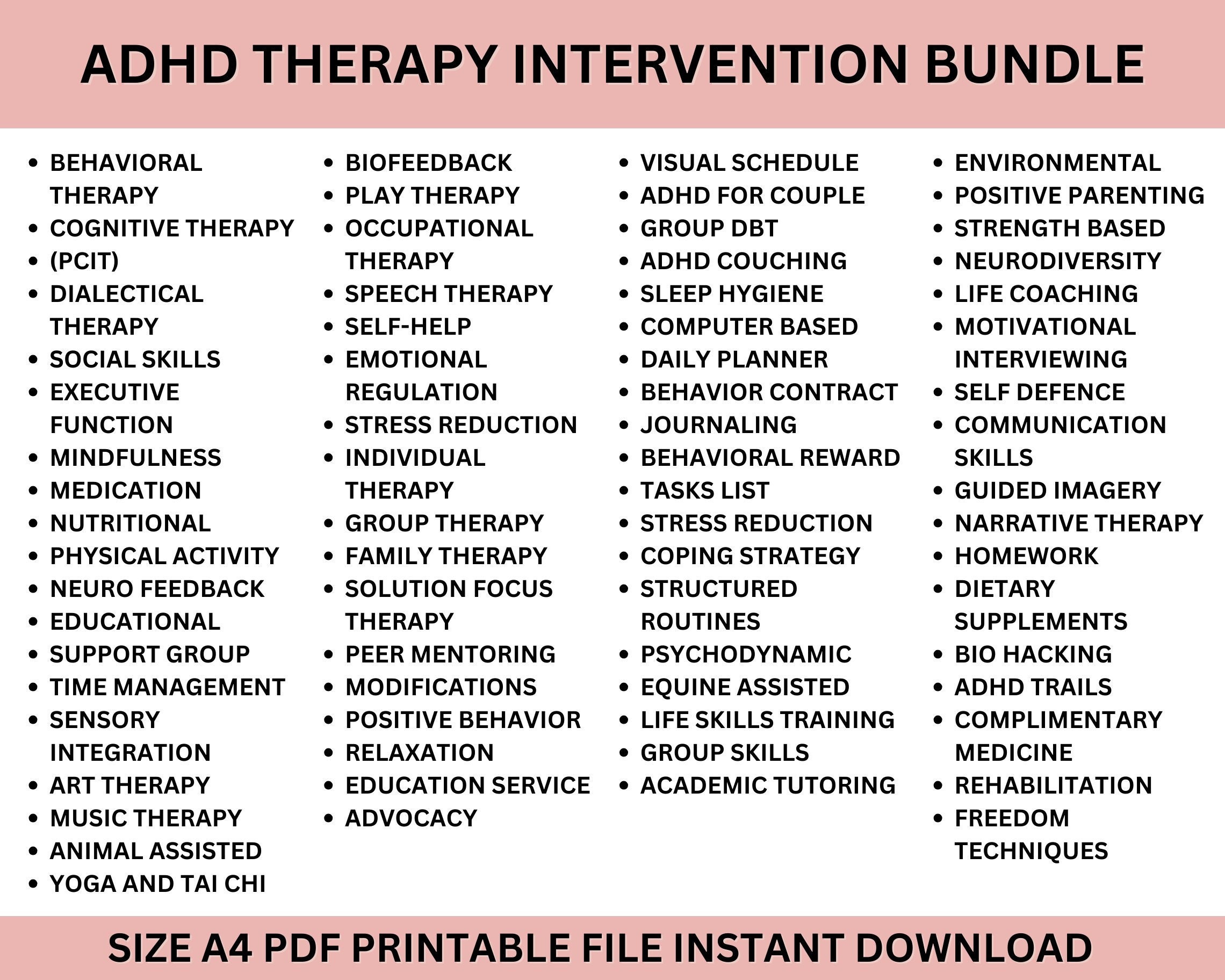 Therapeutic Interventions, Therapy Intervention List, Therapist Cheat ...