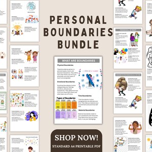 Personal Boundary Worksheets, Therapy Worksheets, Personal Space ...