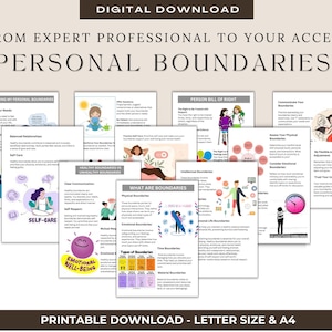 Personal Boundary Worksheets, Therapy Worksheets, Personal Space ...
