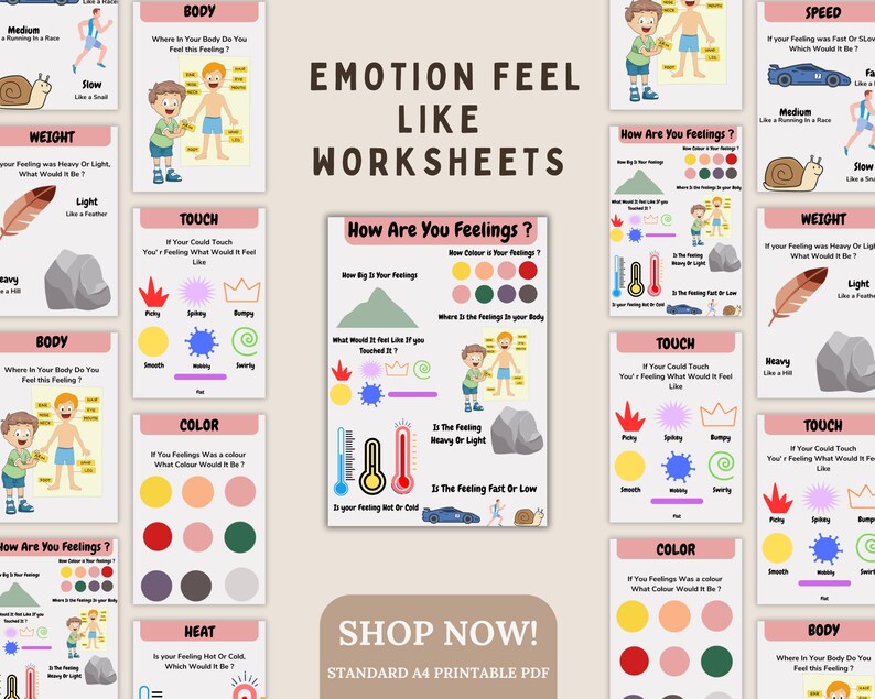 Emotions in the Body Poster and Printable Cards Helping Students to ...