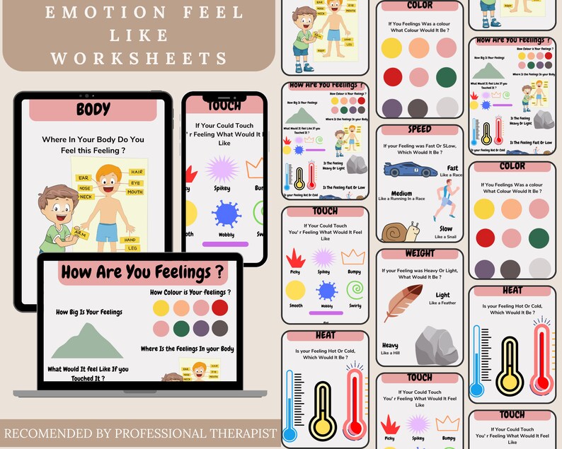 Emotions in the Body Poster and Printable Cards Helping Students to ...