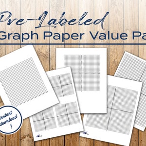 Pre-labeled Graph Paper Value Pack - Etsy