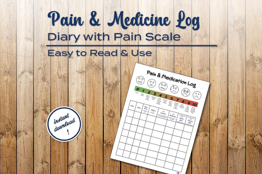 Pain and Medication Log - Etsy