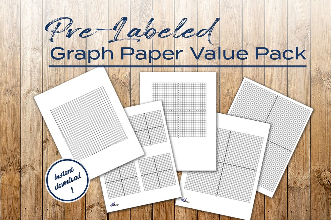 Pre-labeled Graph Paper Value Pack - Etsy