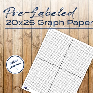 Pre-labeled Graph Paper (20x25) - Etsy