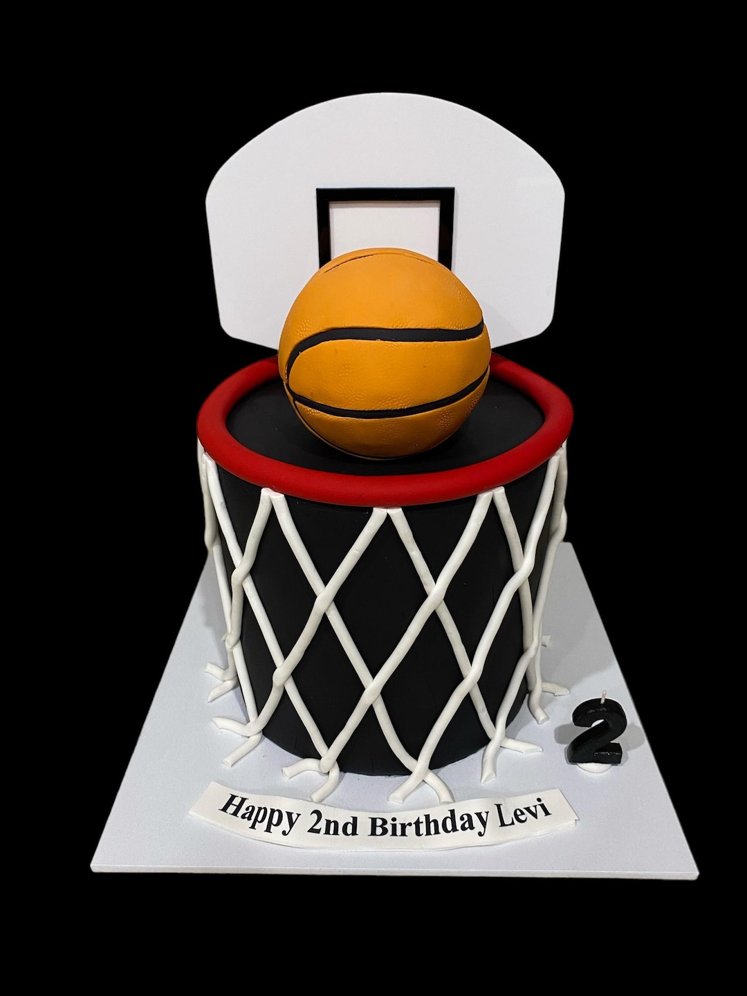 Basketball Backboard Cake Topper, Backboard Cake Topper, Basketball ...