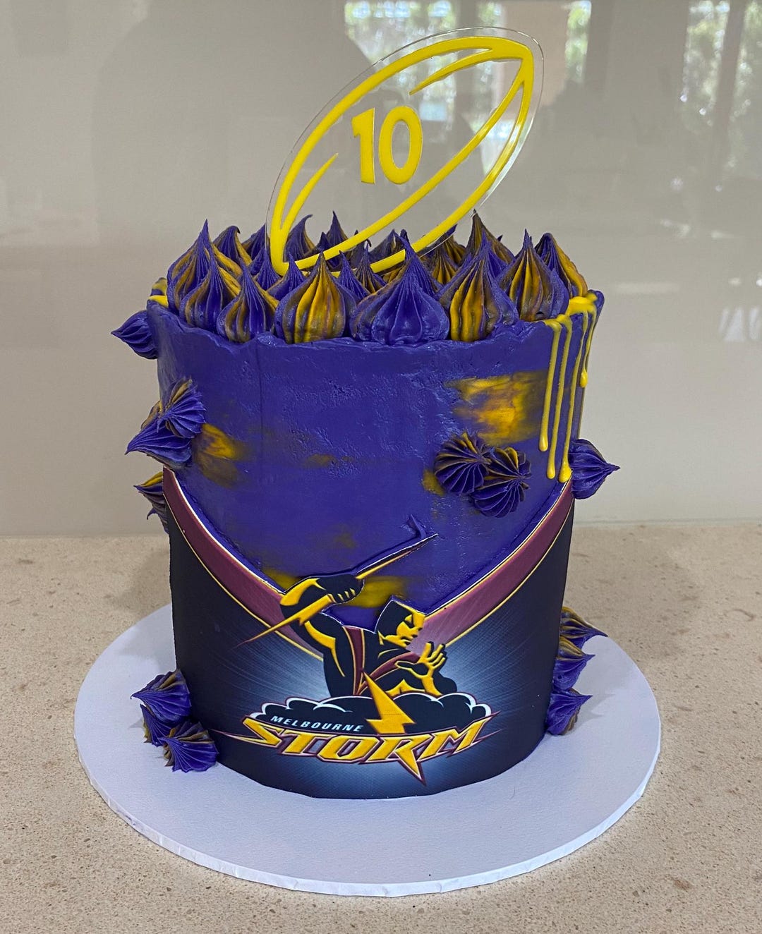 NRL Rugby Ball Acrylic Cake Topper - Etsy Australia