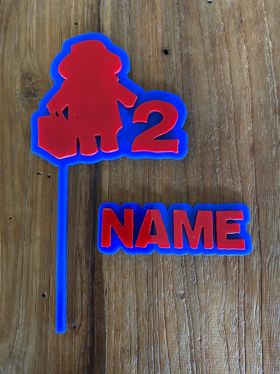 Paddington Bear Acrylic Cake Topper Set - Etsy Australia