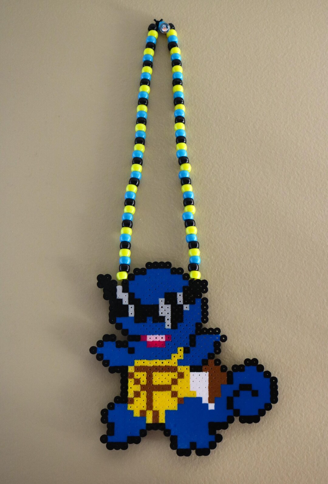 Squirtle Perler Necklace, Pokemon Perler Necklace, Rave/festival ...