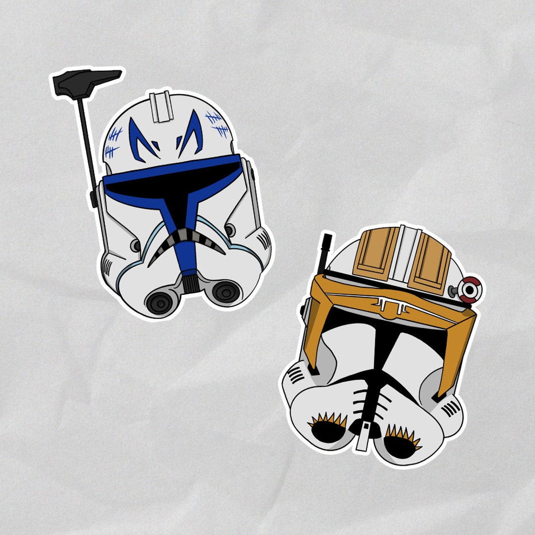 CLONE COMMANDER Stickers. Cody, Rex, and Requests Star Wars Stickers ...