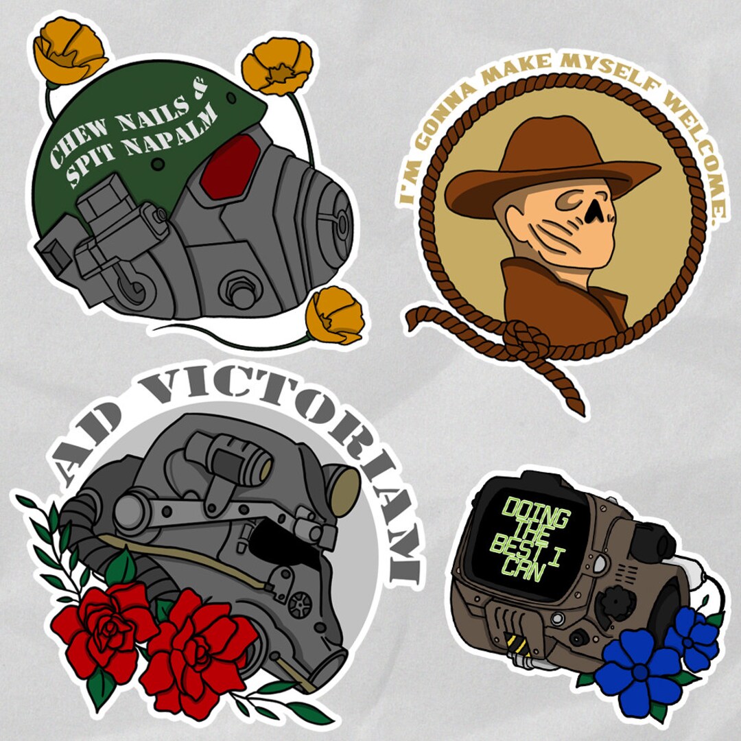 FALLOUT Stickers - Etsy