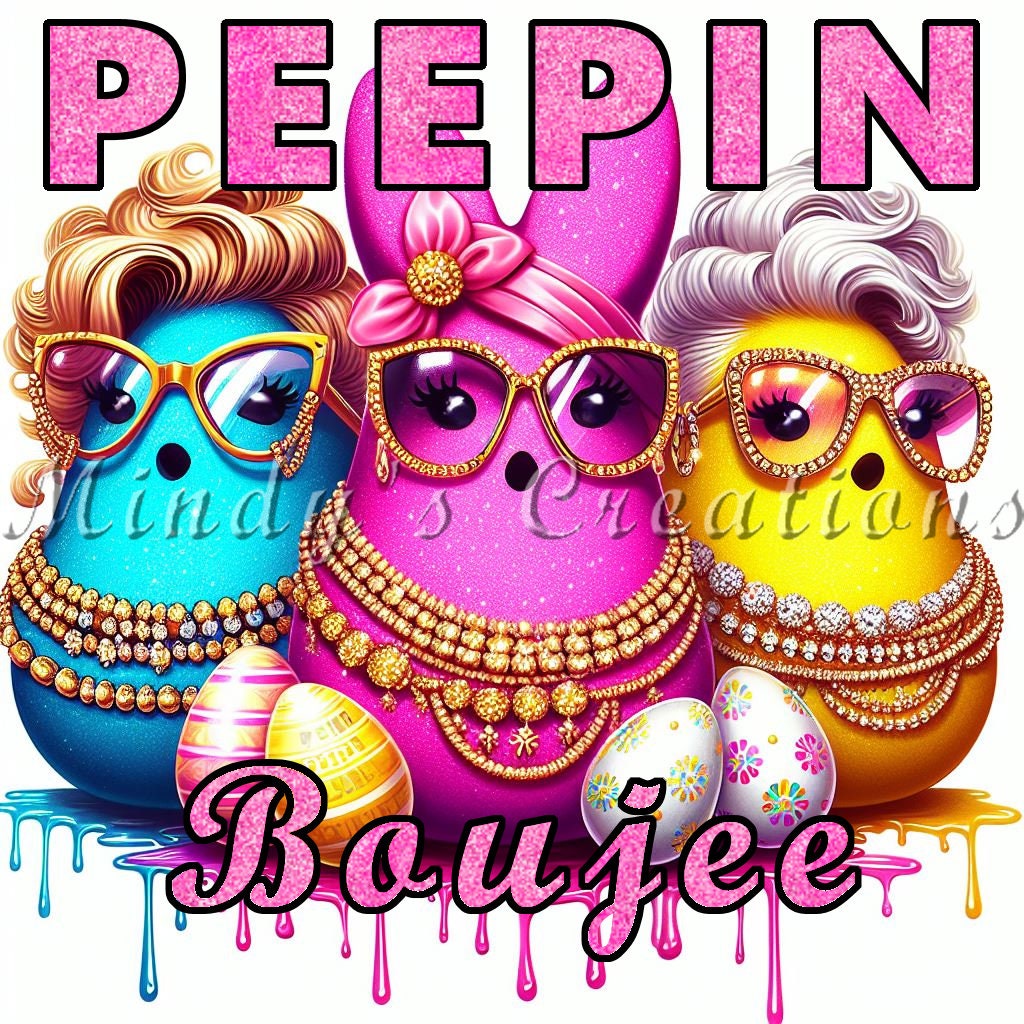 5 Peeps Digital Prints - Etsy