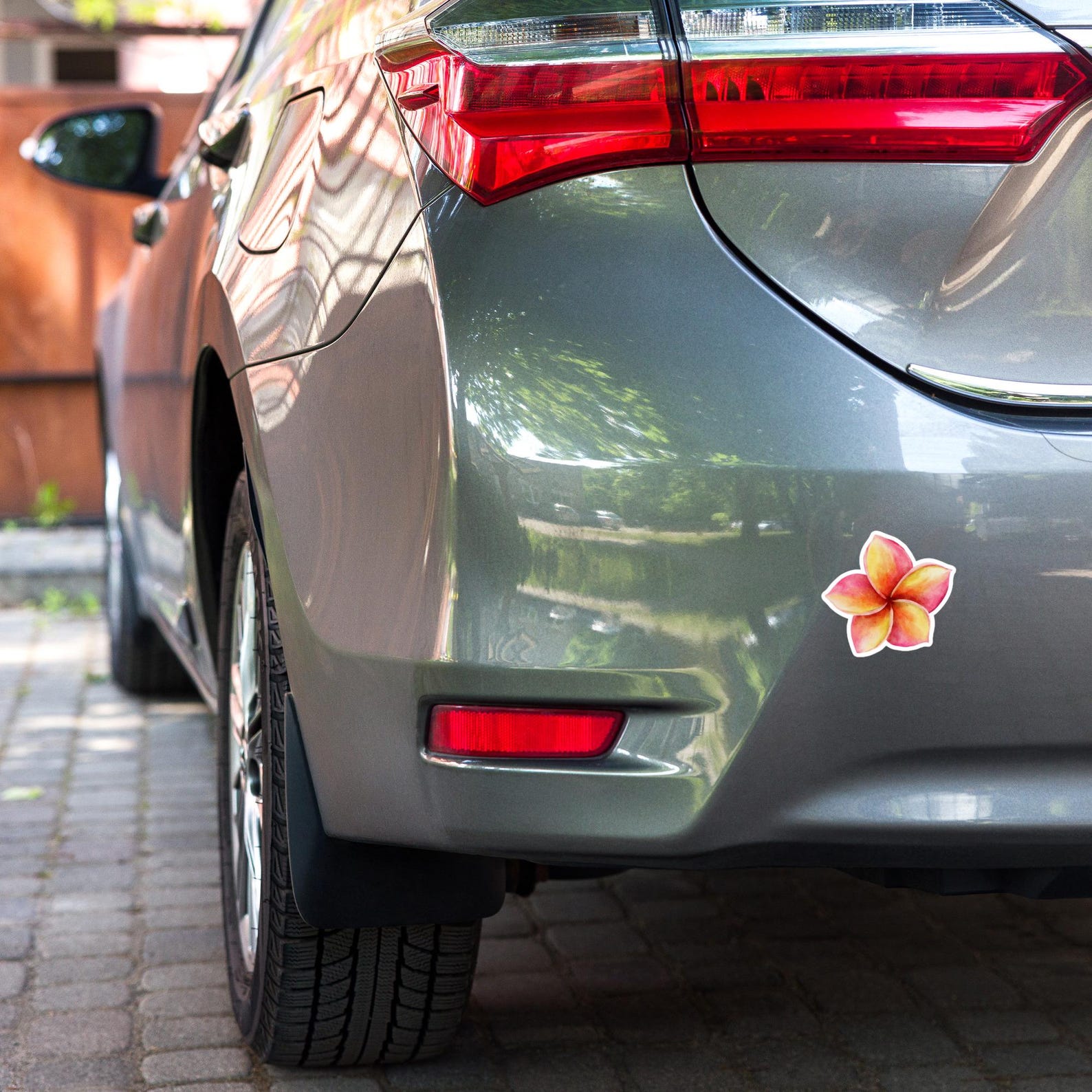 Pink Plumeria Waterproof Vinyl Stickers - Etsy