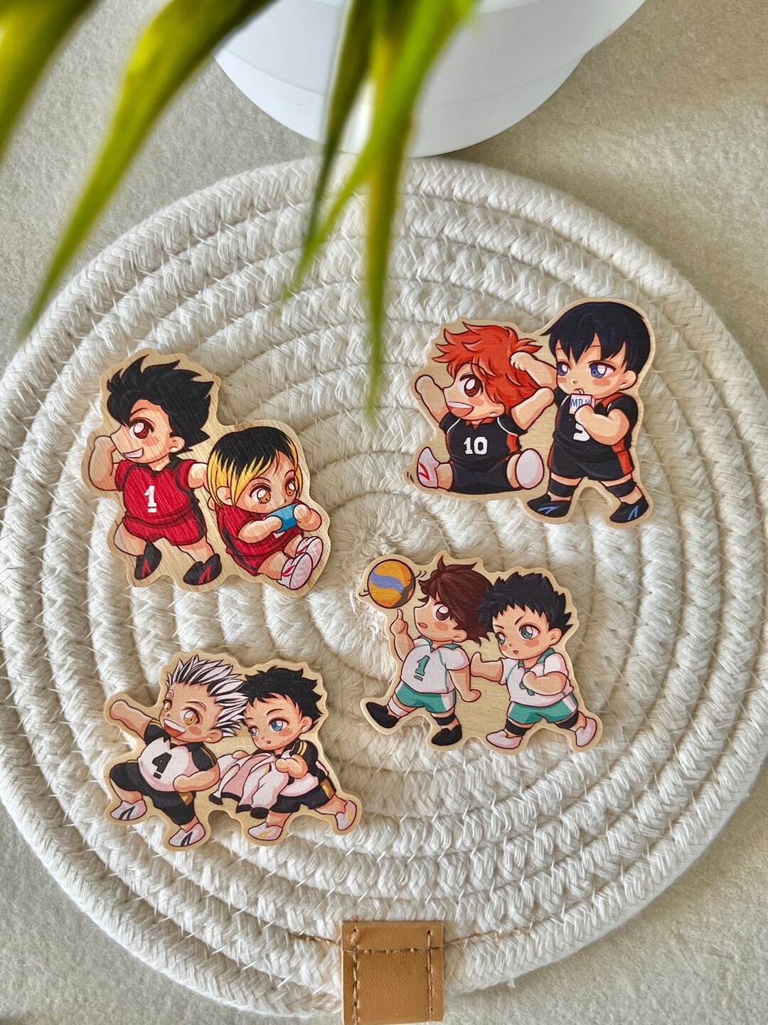 Haikyuu Duo Wood Pins - Etsy