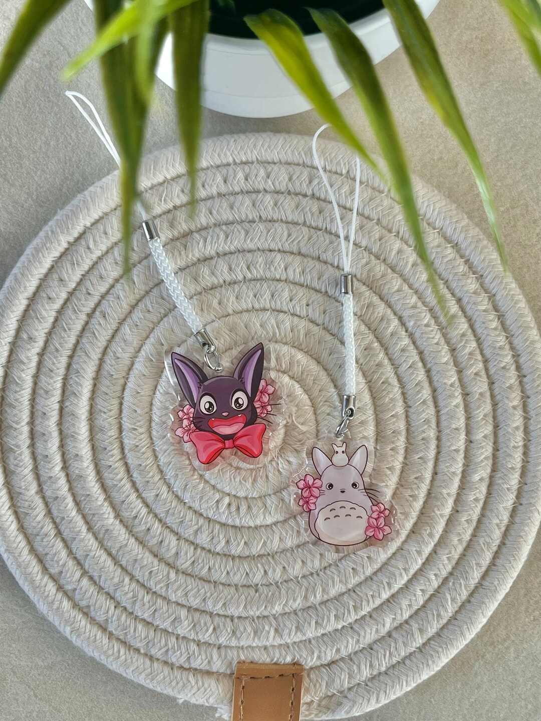 Totoro + Jiji Phone Charms - Etsy