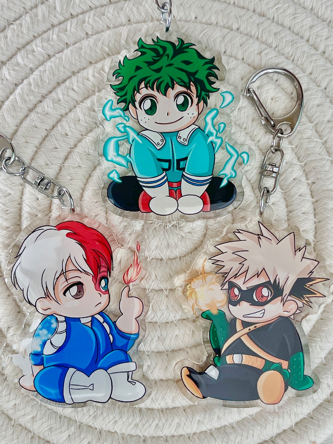 My Hero Academia Keychains - Etsy