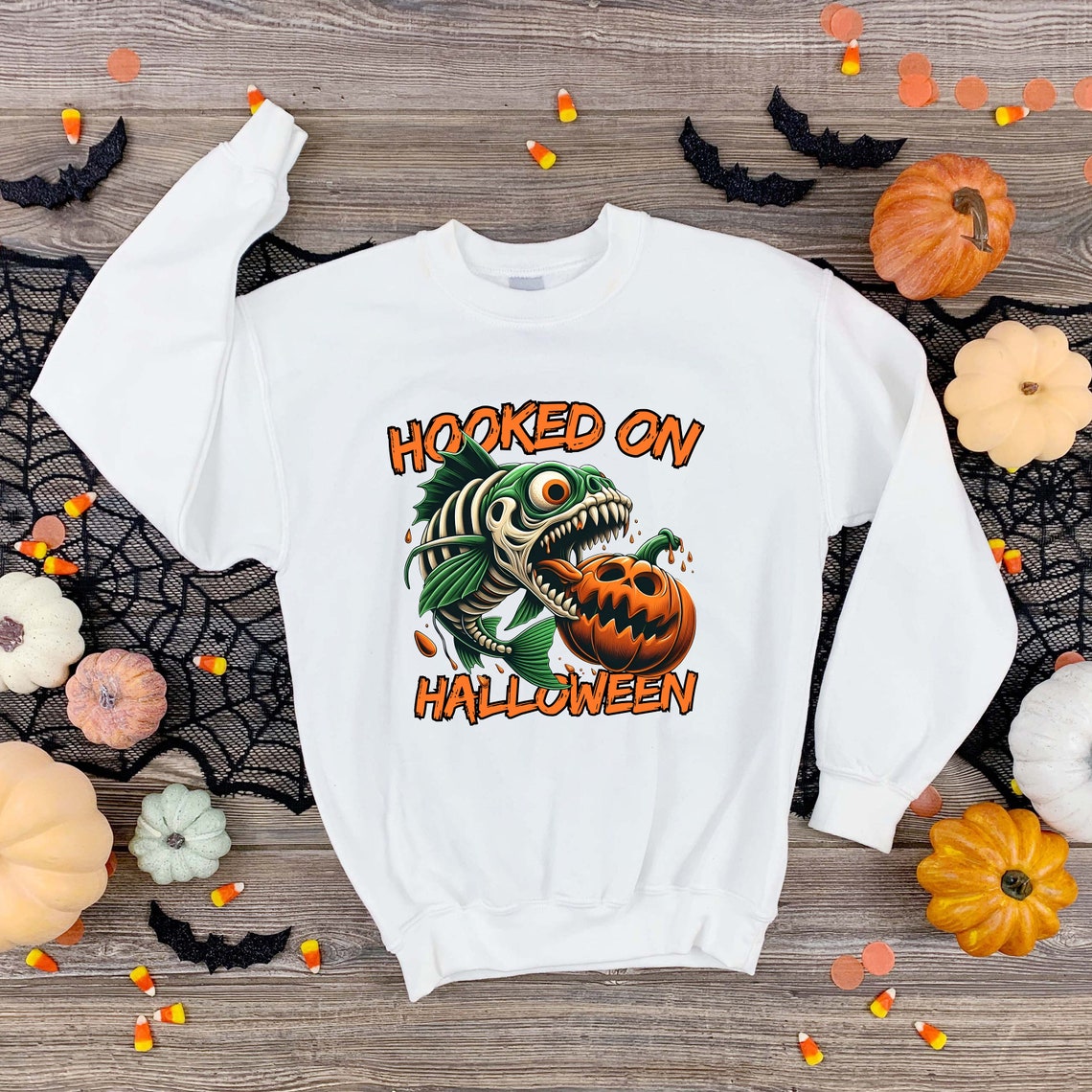 2 Hooked on Halloween Png Fall Fish Halloween Fish Bones Halloween ...