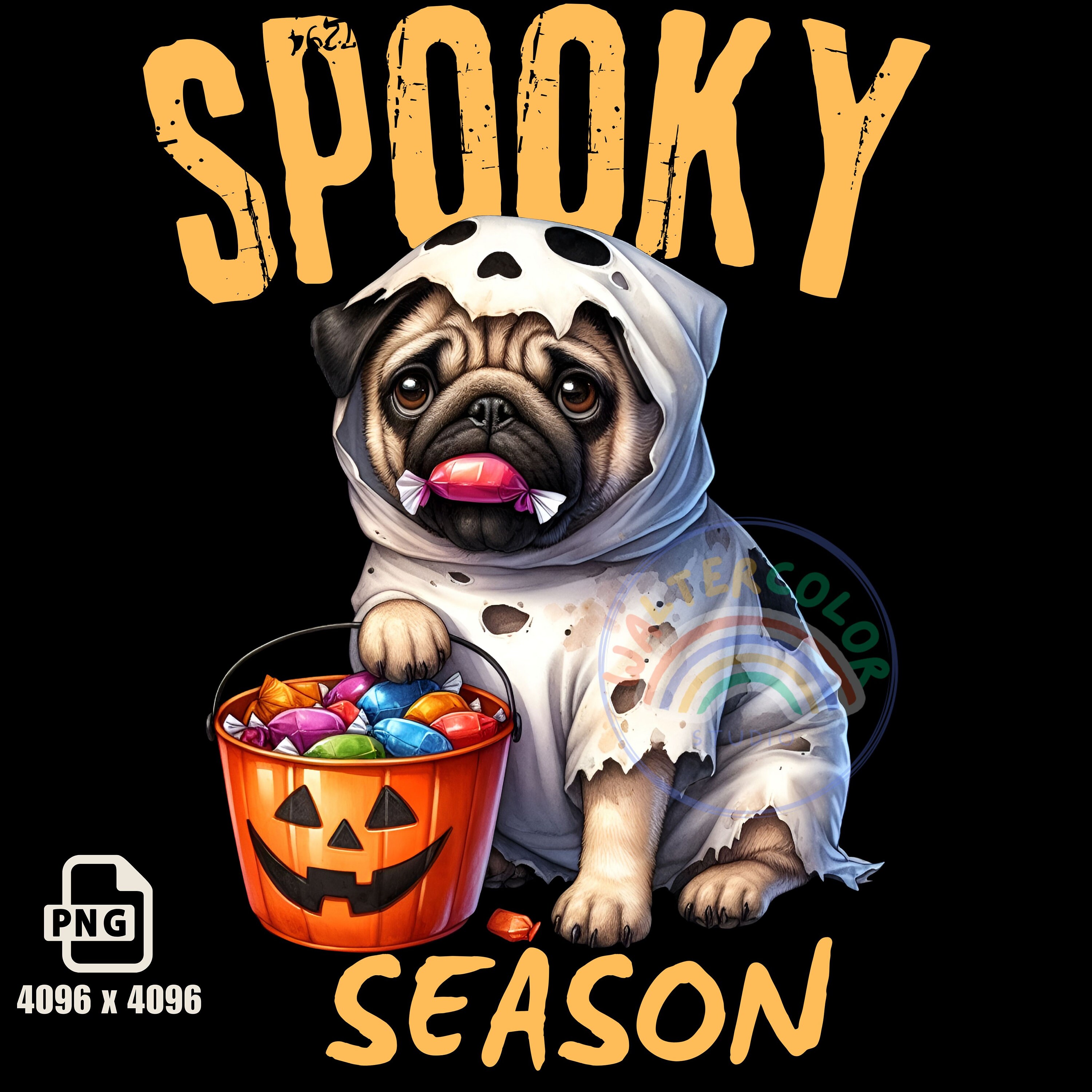 Cute Ghost Dog PNG | Halloween Spooky Season (digital Download) - Etsy