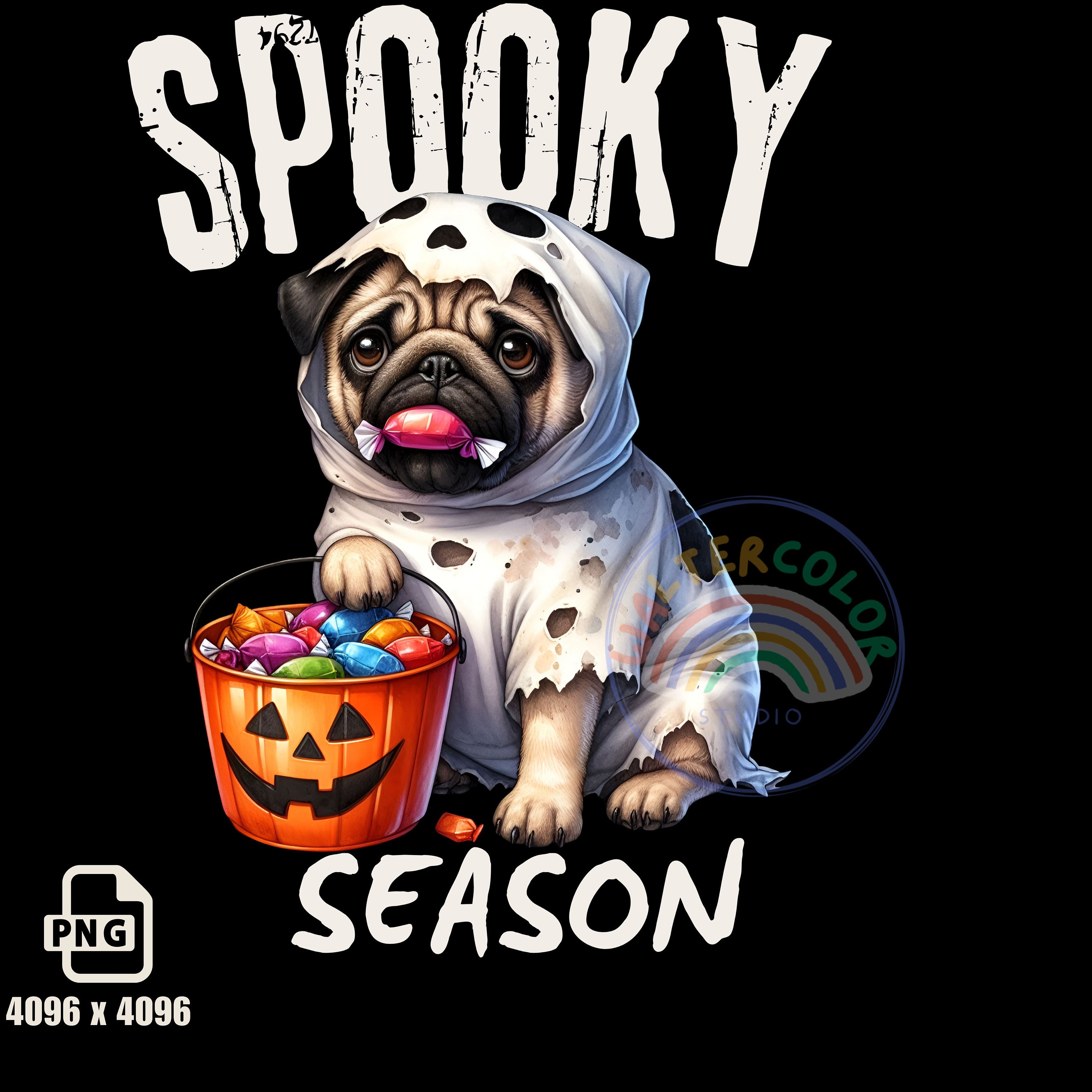 Cute Ghost Dog PNG | Halloween Spooky Season (digital Download) - Etsy