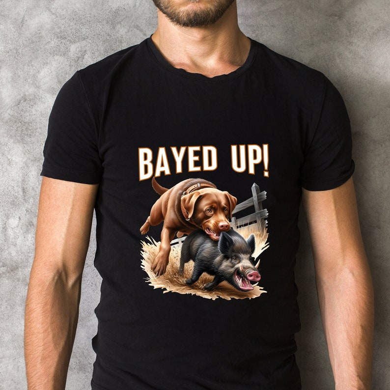 Hog Hunter PNG: Bayed up Dog & Wild Boar (digital Download) - Etsy