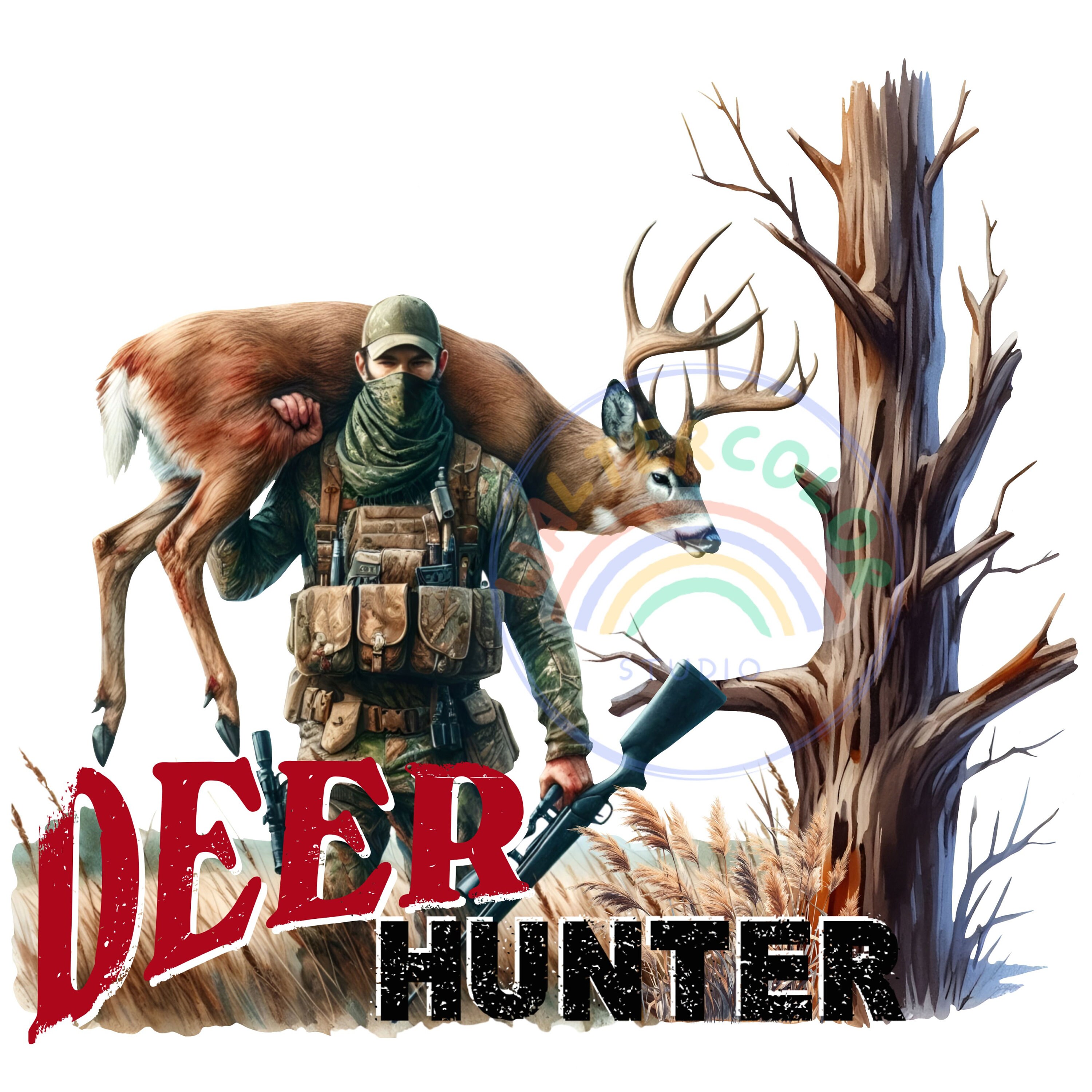 7 Deer Hunter Png Deer Hunting Sublimation Camo Deer PNG Hunting Camo ...