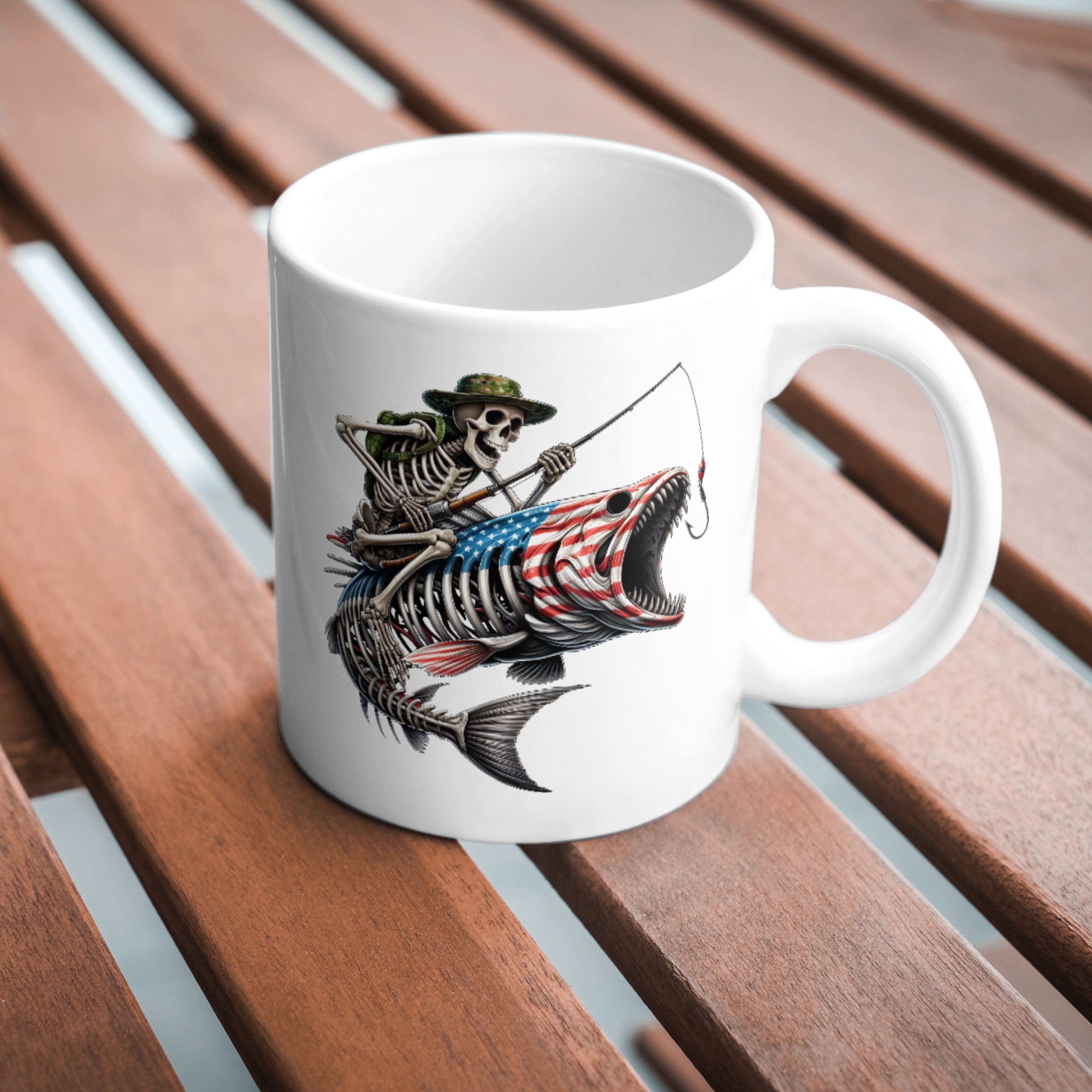 Fishing Sublimation PNG Fishing Hunter Fish Skeleton PNG Funny Fishing ...
