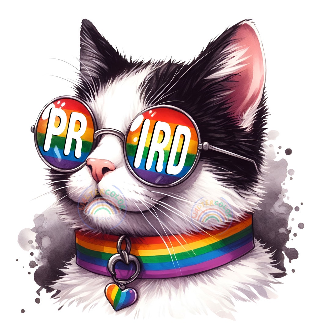 Pride Cat Png: LGBTQ Rainbow, Gay Pride (digital File) - Etsy