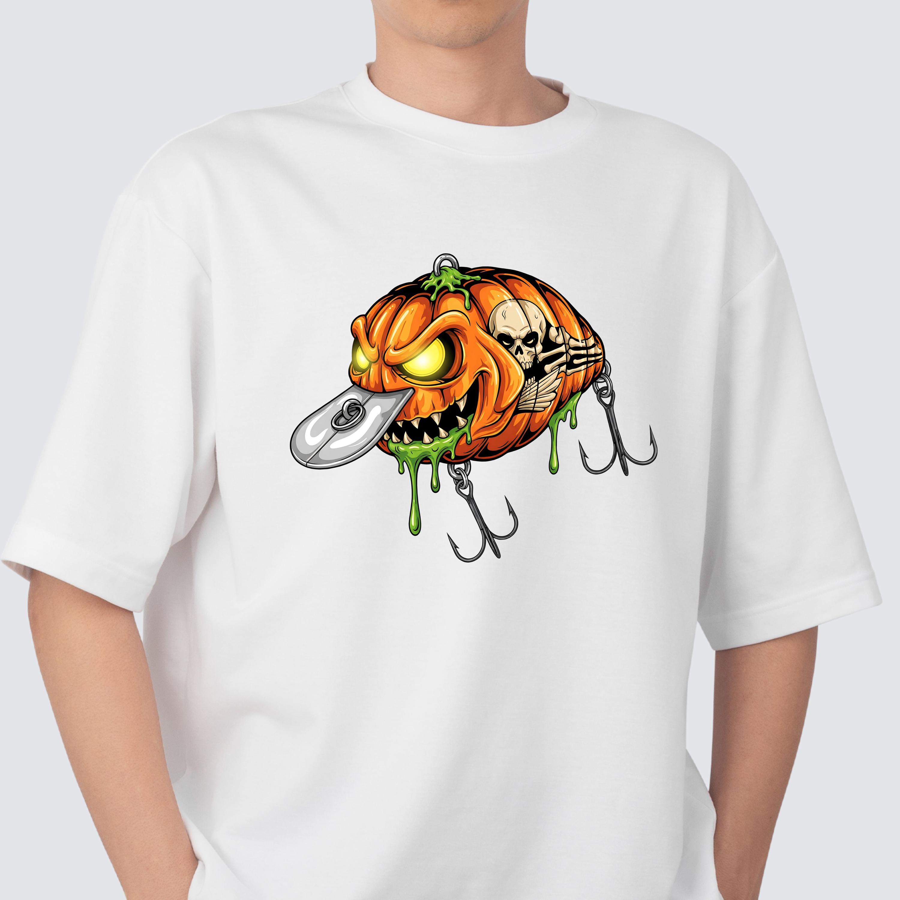 Funny Skeleton Fisherman Clipart: Spooky Halloween PNG (digital ...