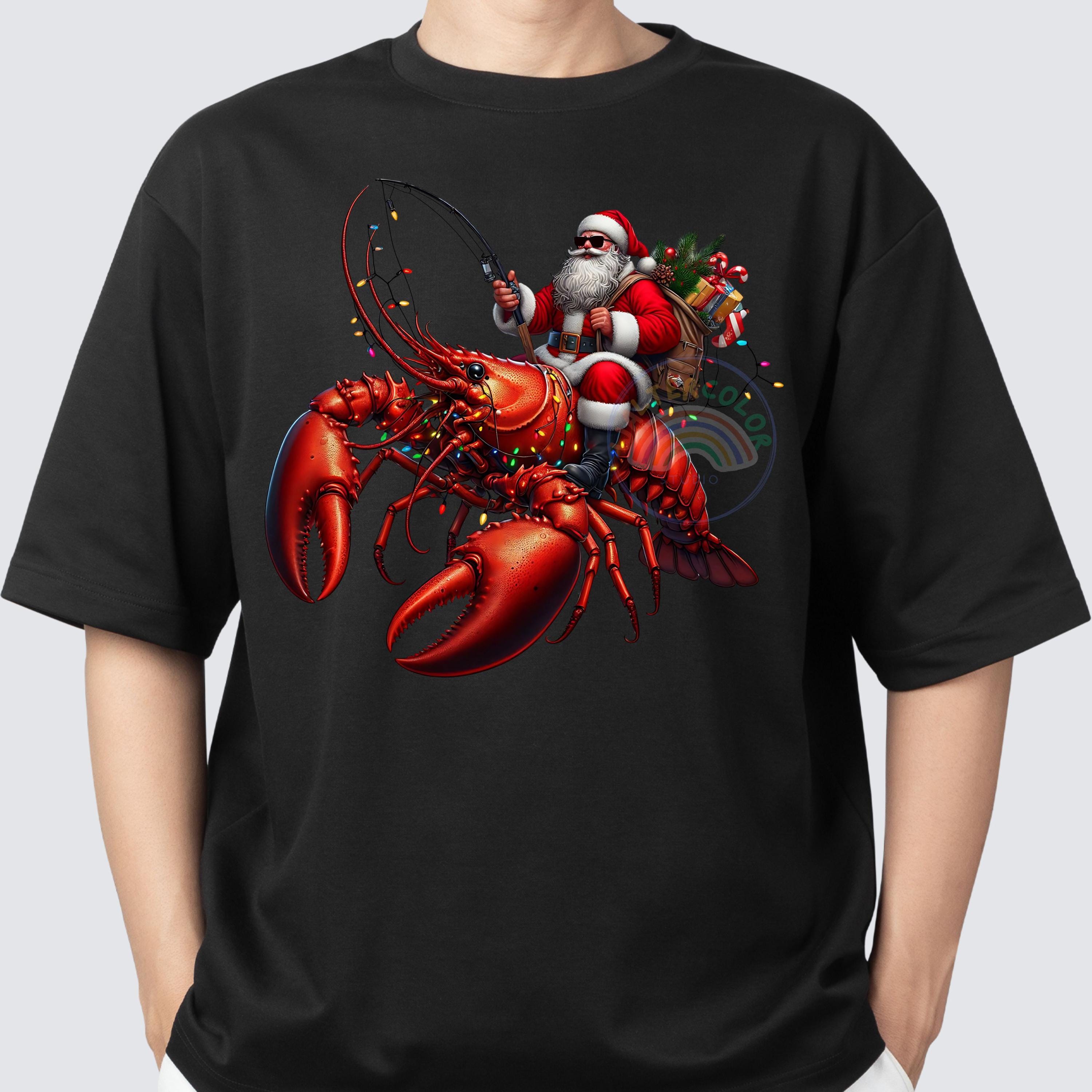 Santa Shrimp Funny | Santa Bundle Png | Lobster Santa Png | Santa Claus ...