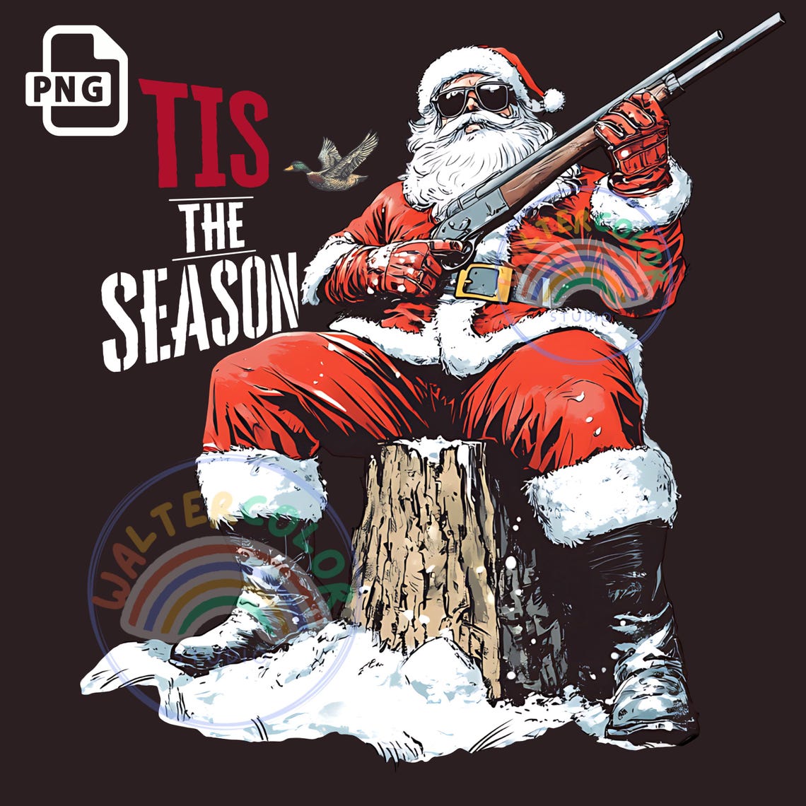 Camo Santa Dog Hunting PNG: Christmas Sublimation (digital Download) - Etsy