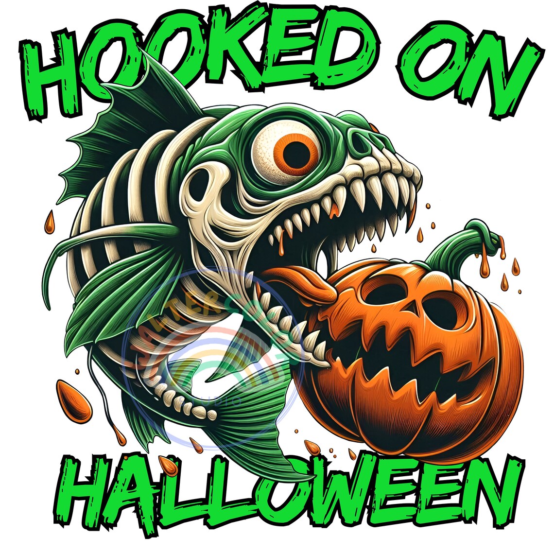 2 Hooked on Halloween Png Fall Fish Halloween Fish Bones Halloween ...