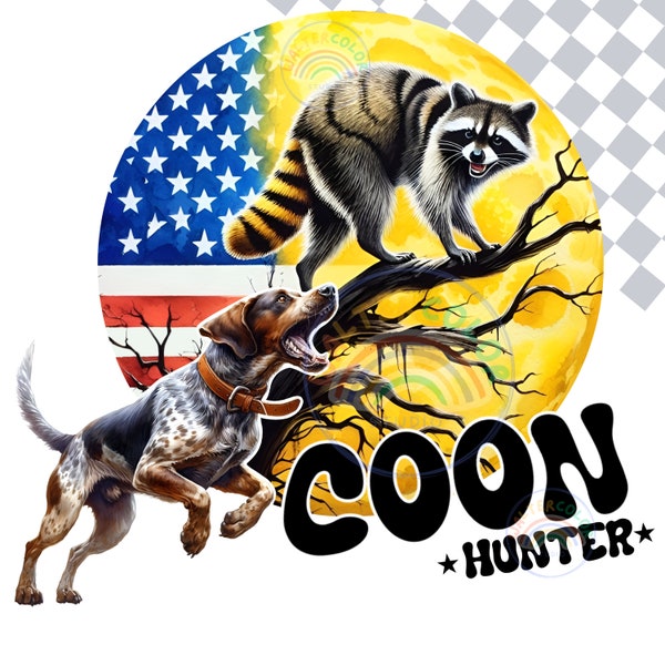 Coon Hunting Svg - Etsy