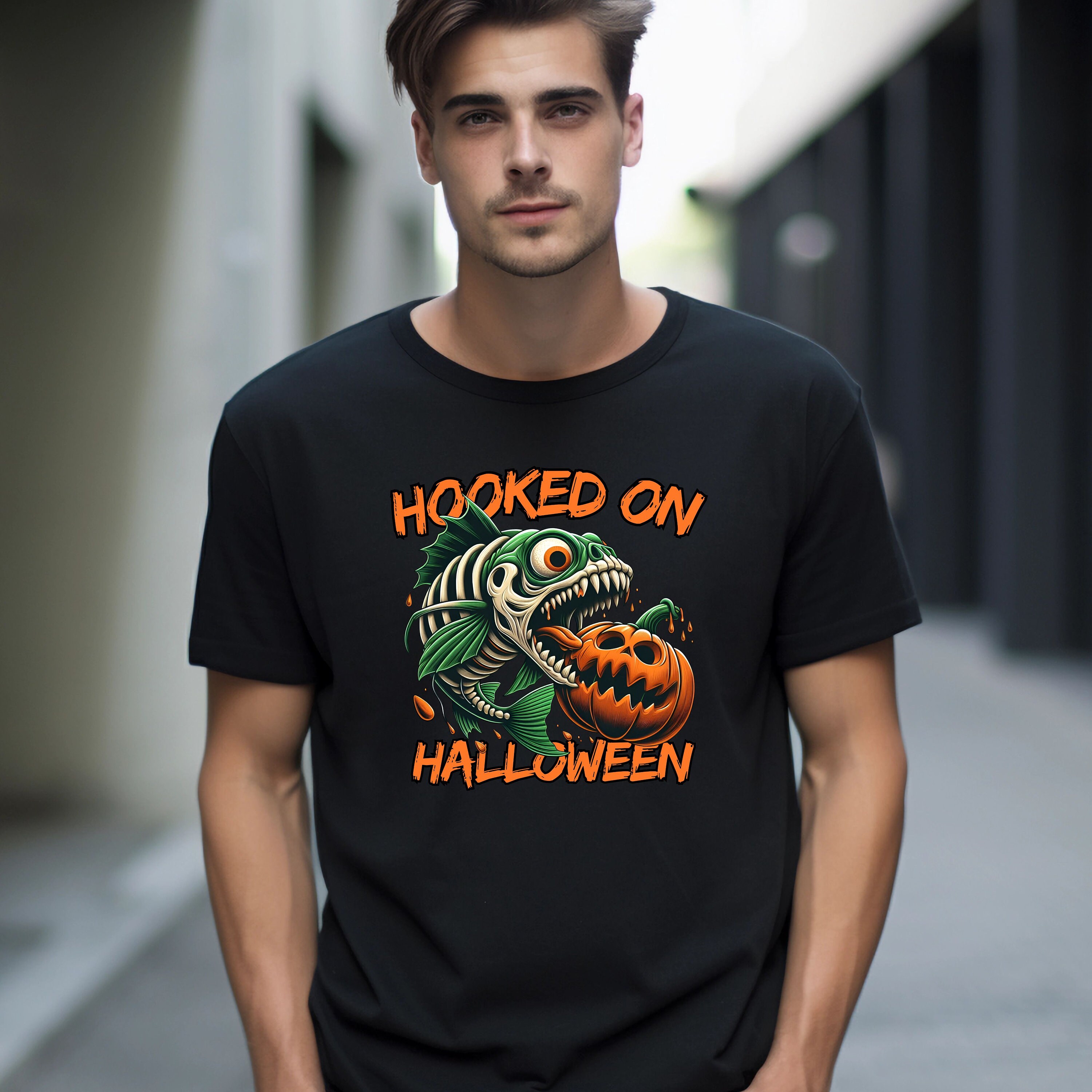 2 Hooked on Halloween Png | Fall Fish Halloween | Fish Bones ...