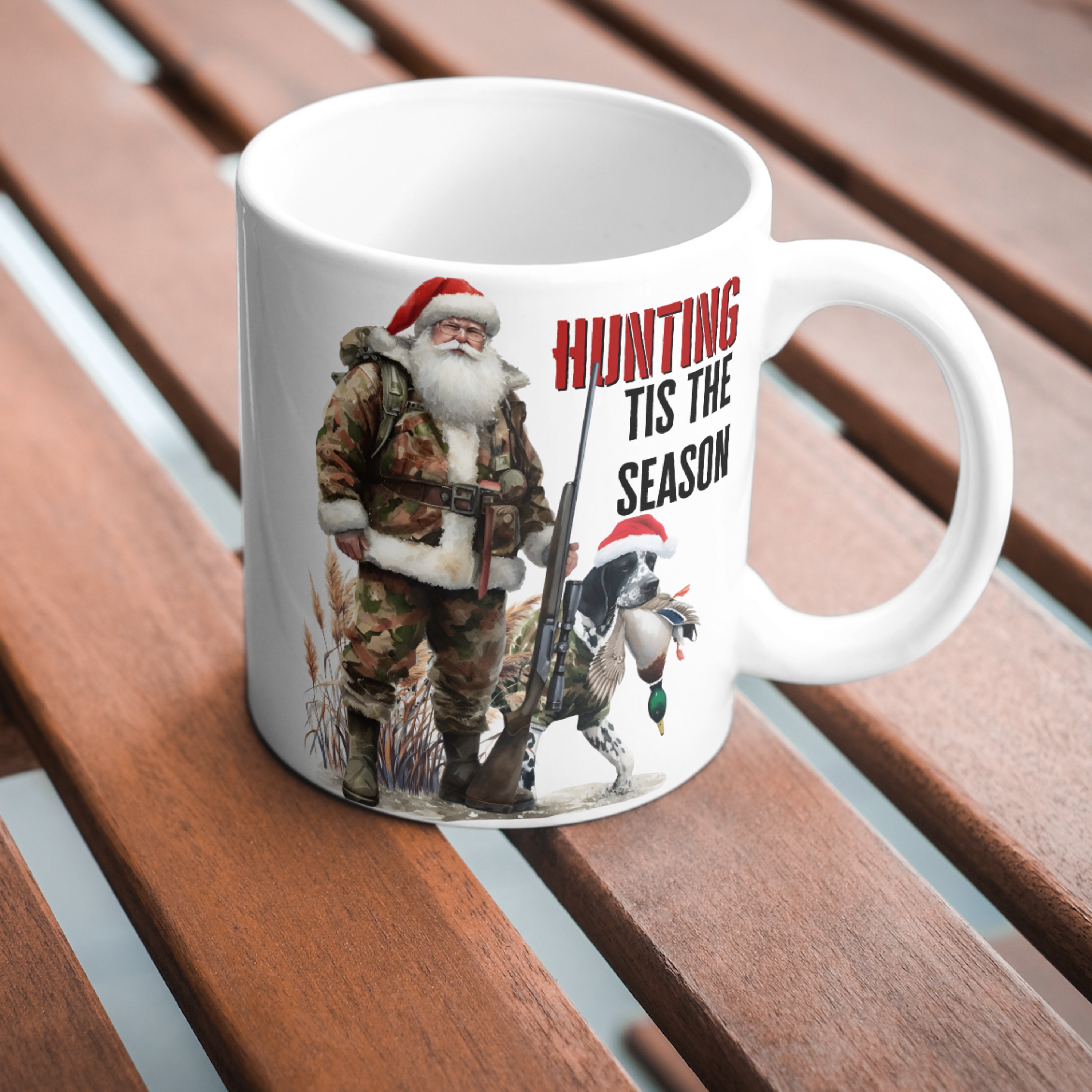 Santa Dog Hunting PNG Christmas Hunting PNG water Color Christmas PNG ...