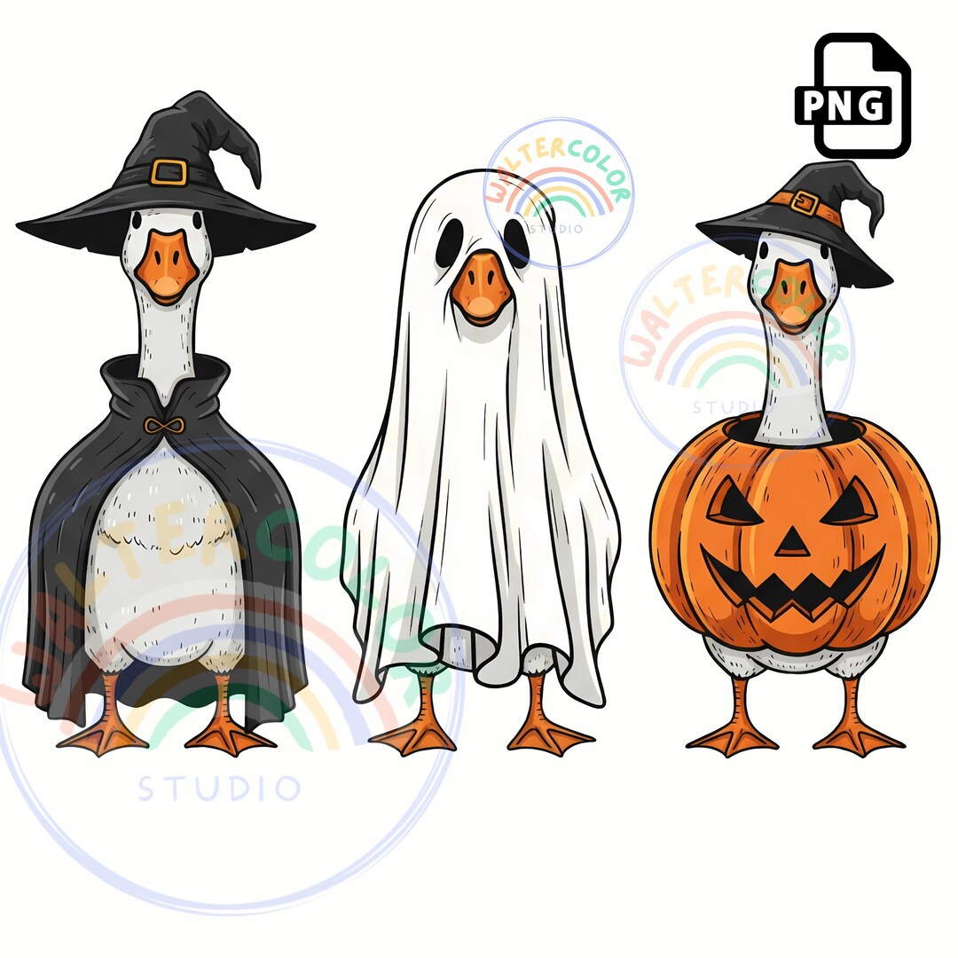 Boo Ghost Goose PNG: Halloween Fall Sublimation (digital Download) - Etsy