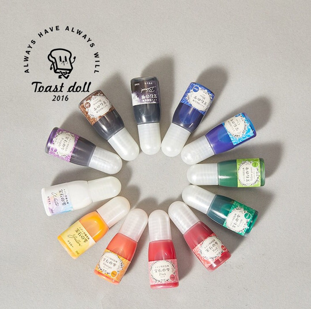 Japanese Padico Jewel Color Set for UV Resin 12 Colors Set From Japan ...