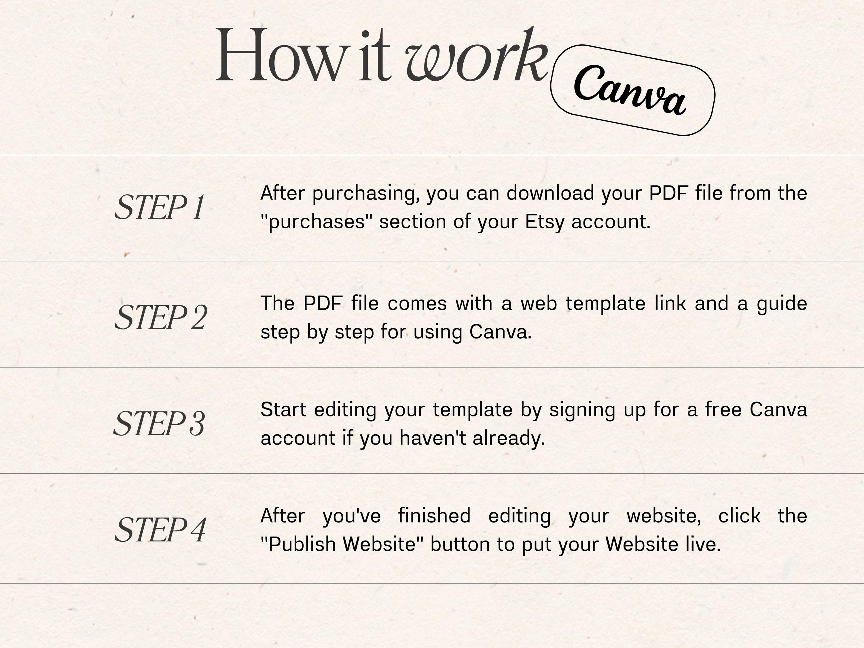 Playful UGC Portfolio Canva Website Template (16-page) - Etsy