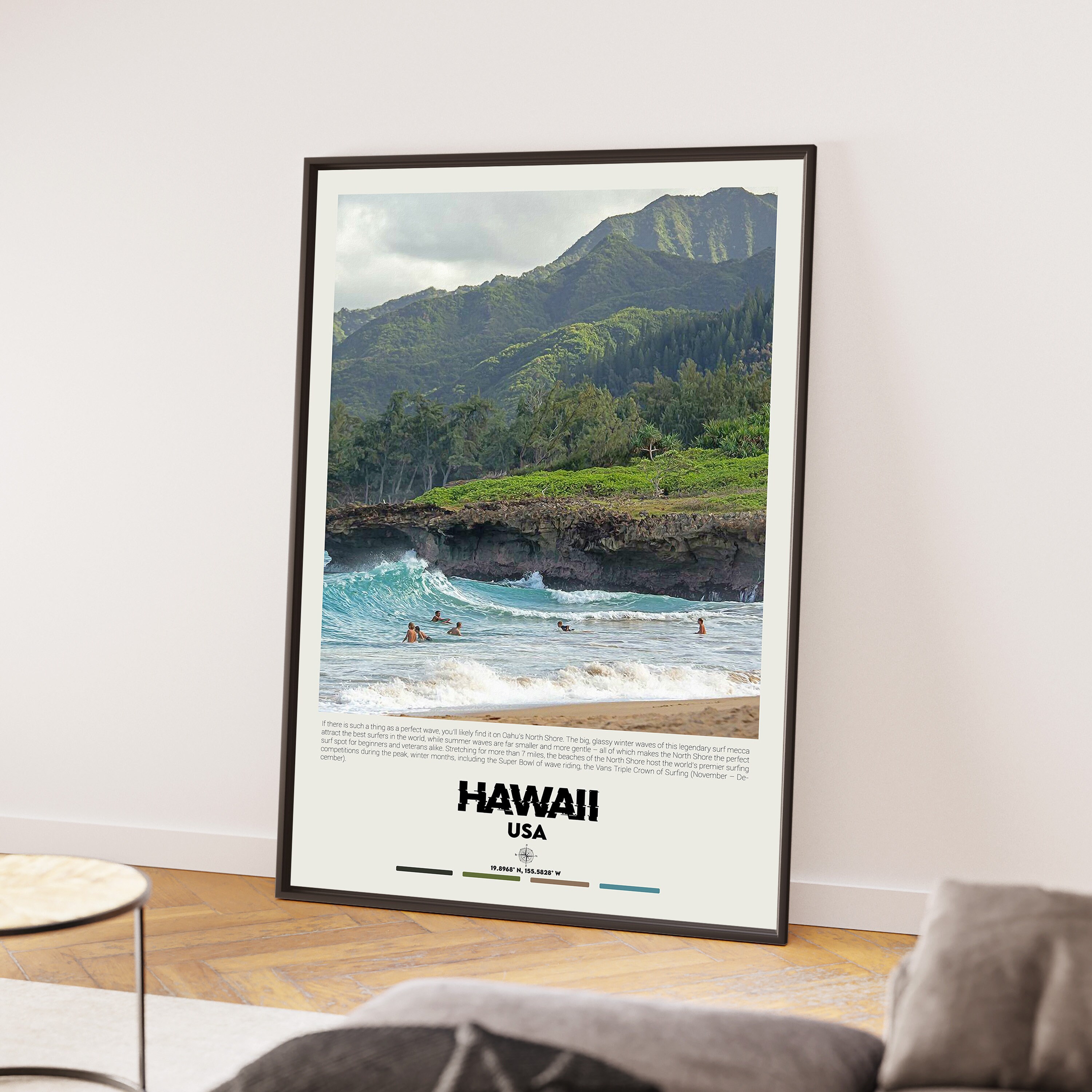 Digital Oil Paint, Hawaii Print, Hawaii Wall Art, Hawaii Poster, Hawaii ...