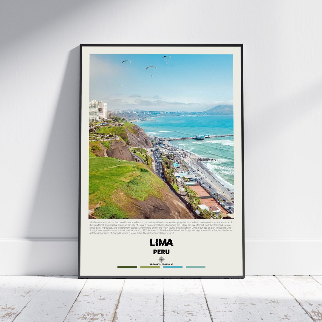 Digital Oil Paint, Lima Print, Lima Wall Art, Lima Poster, Lima Photo ...