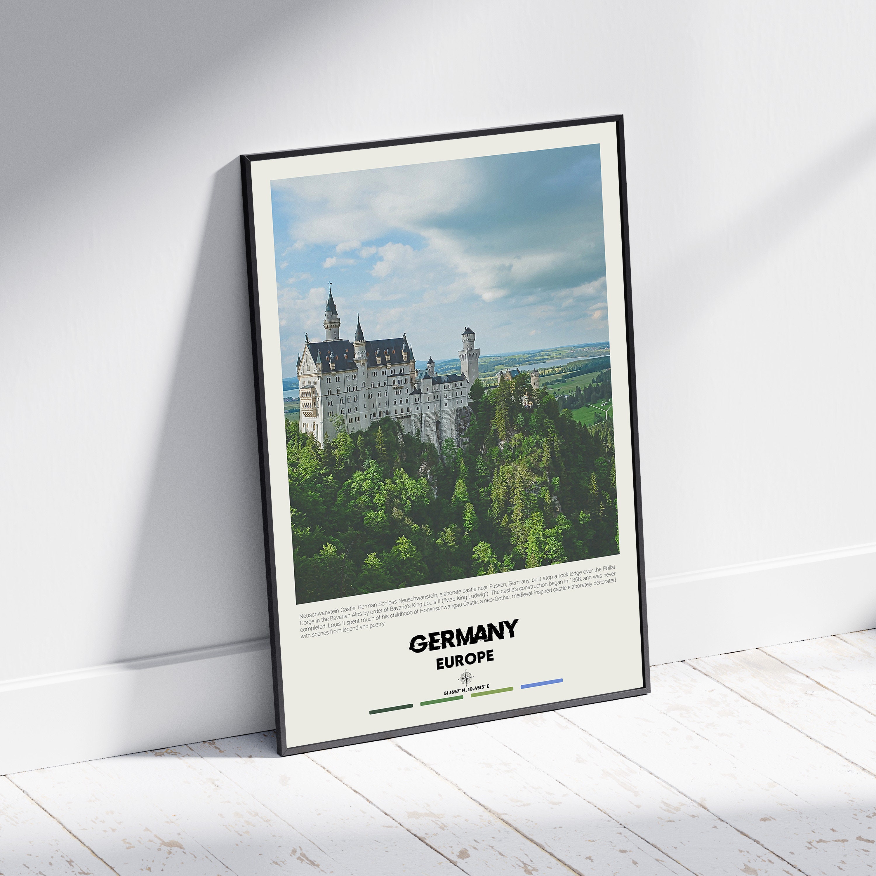 Digital Oil Paint, Germany Print, Germany Wall Art, Germany Poster ...