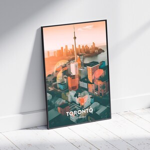 Toronto City Print, Toronto Travel Poster, Canada Travel Gift, Toronto ...