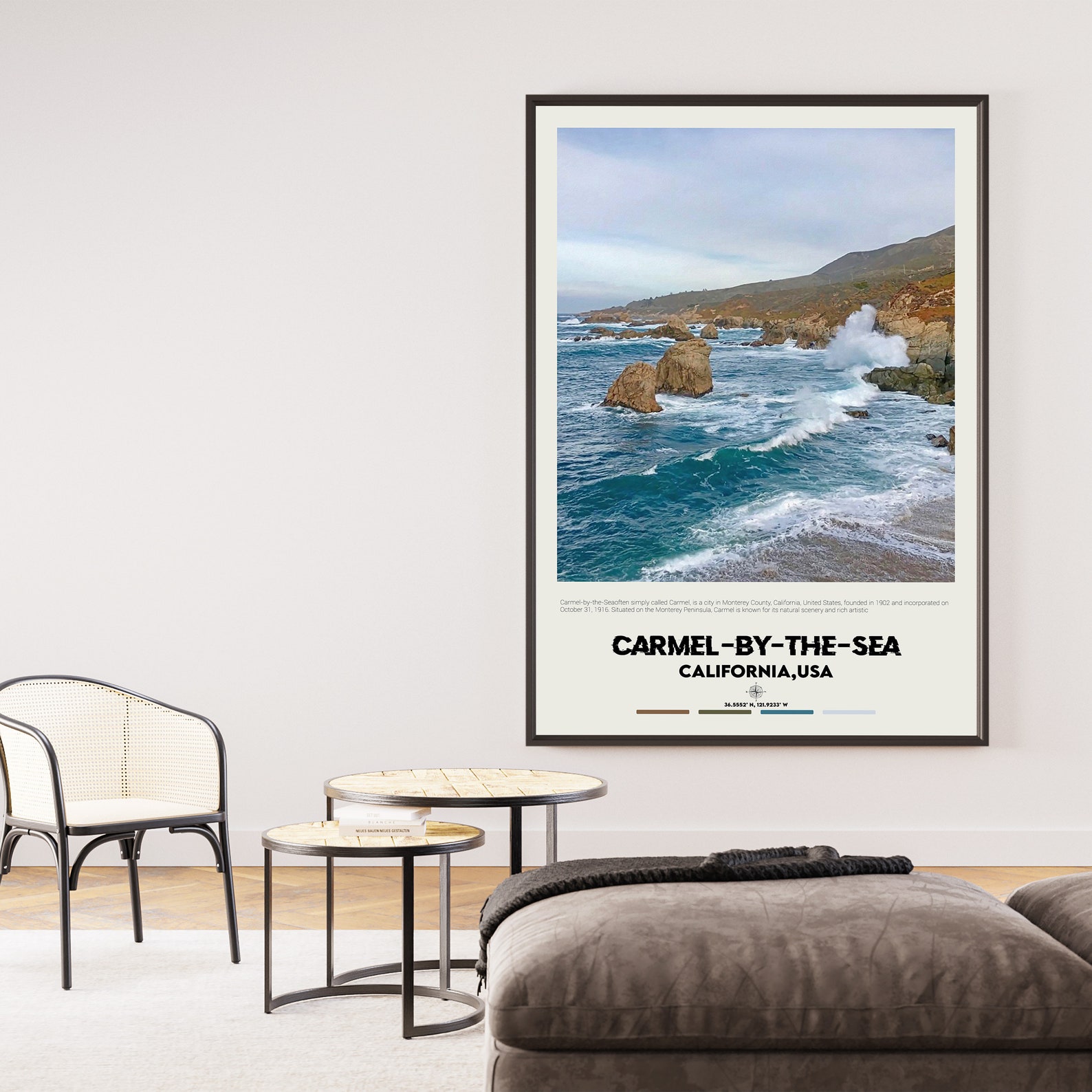 Digital Oil Paint, Carmel-by-the-sea Print, Carmel Wall Art, Carmel ...