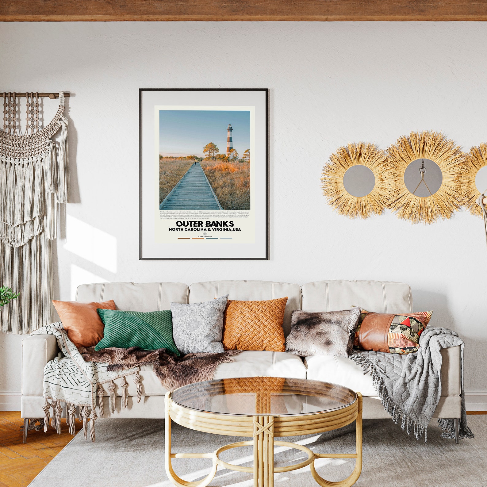 Digital Oil Paint, Outer Banks Print, Outer Banks Wall Art, Outer Banks ...