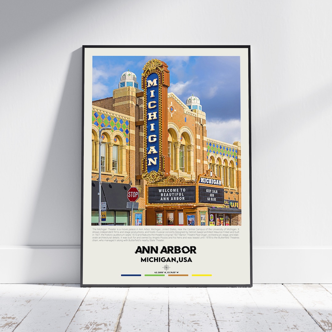 Digital Oil Paint, Ann Arbor Print, Ann Arbor Wall Art, Ann Arbor ...